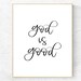 God is Good Printable Wall Art, Christian Wall Art, God is Good Sign ...
