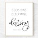 Decisions Determine Destiny Printable Wall Art Decisions | Etsy