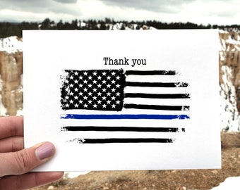 Printable Police Thank You Card Law Enforcement Appreciation - Etsy