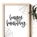 Happy Haunting Halloween Printable Wall Art, Halloween Sign, Cute ...