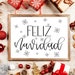 Feliz Navidad Printable Wall Art, Christmas Decor, Feliz Navidad Wall ...