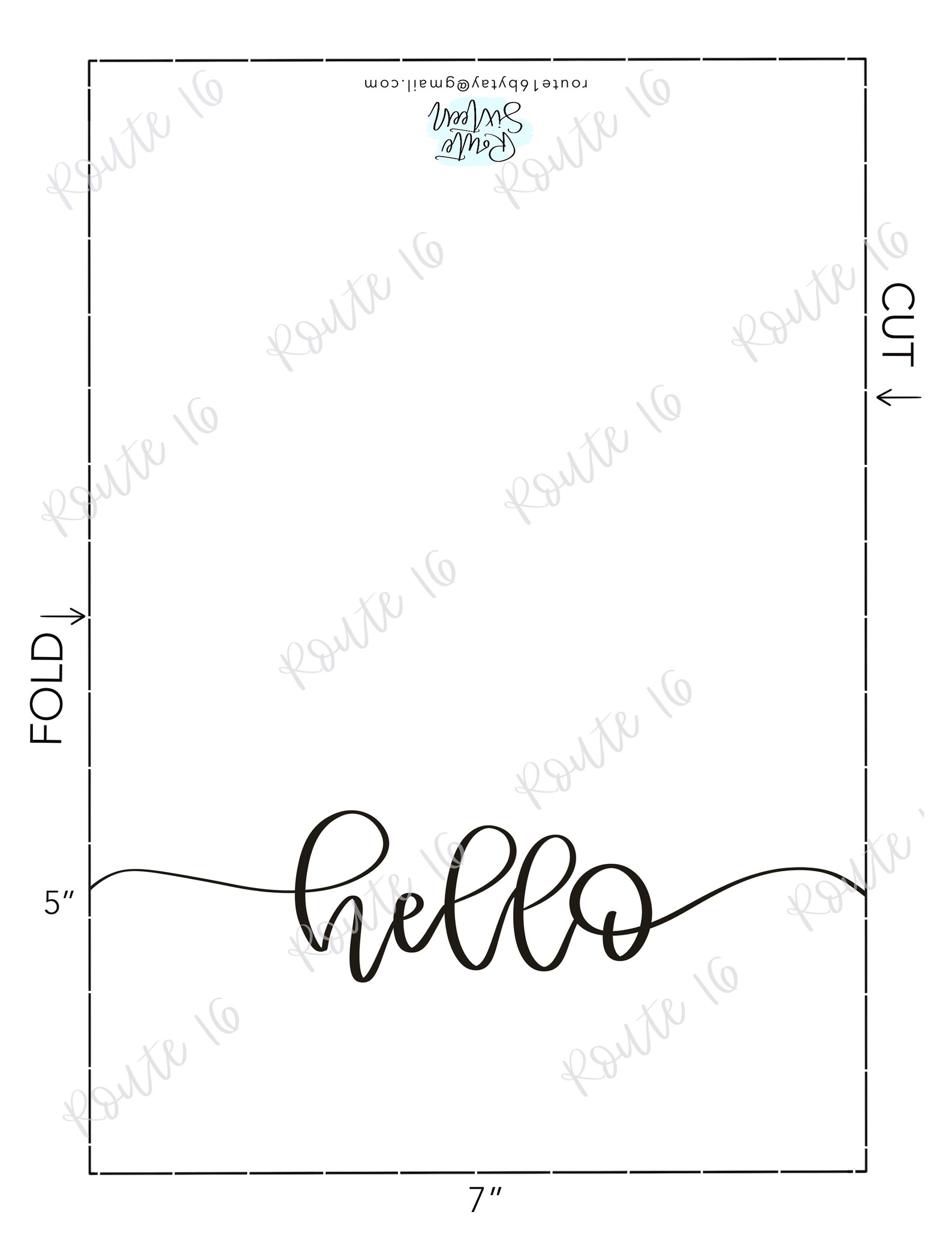 Printable Hello Card, Instant Download Card, Digital Download Hello ...