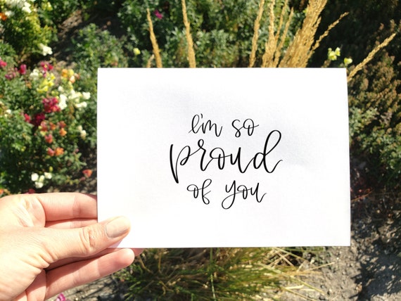 Printable Im So Proud Of You Card Congrats Card | Etsy