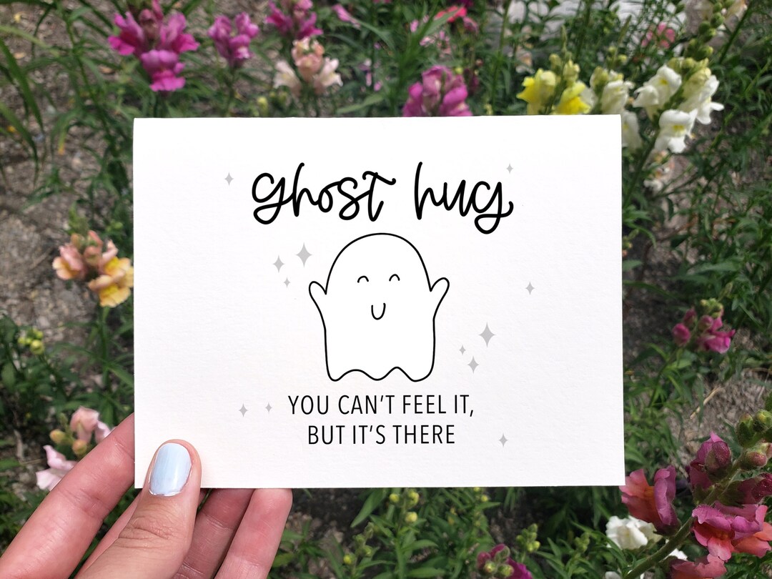 Ghost Hug Card, Get Well Soon Card, Printable Thinking of You Card ...