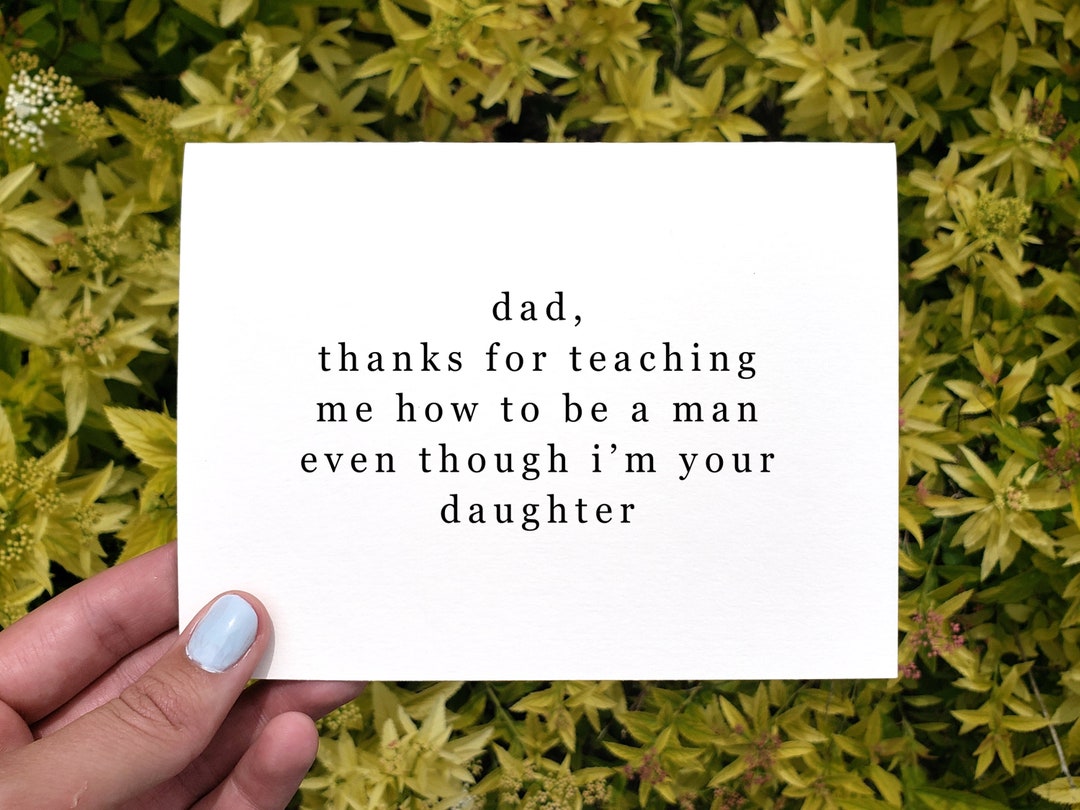 Dad Thanks for Teaching Me Printable Funny Father's Day Card, Father's ...
