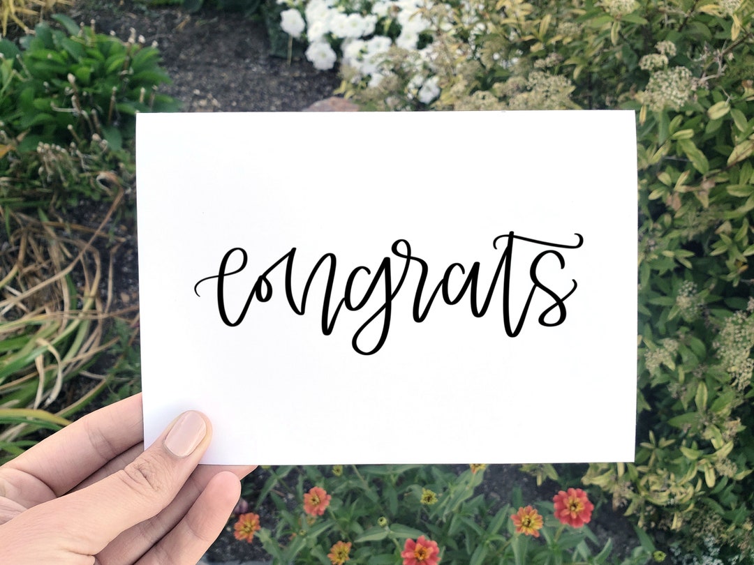Congrats Card, Instant Download Congrats Card, Printable Congrats Card ...