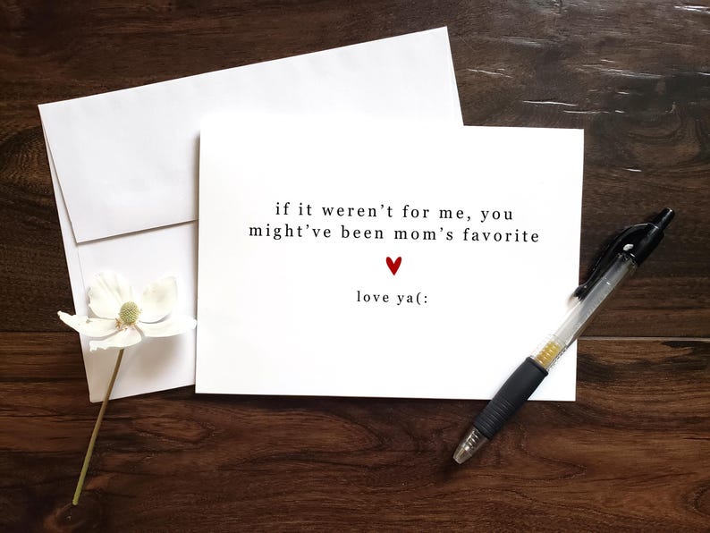 Printable Funny Greeting Card, Card for Brother, Funny Card for Sister ...