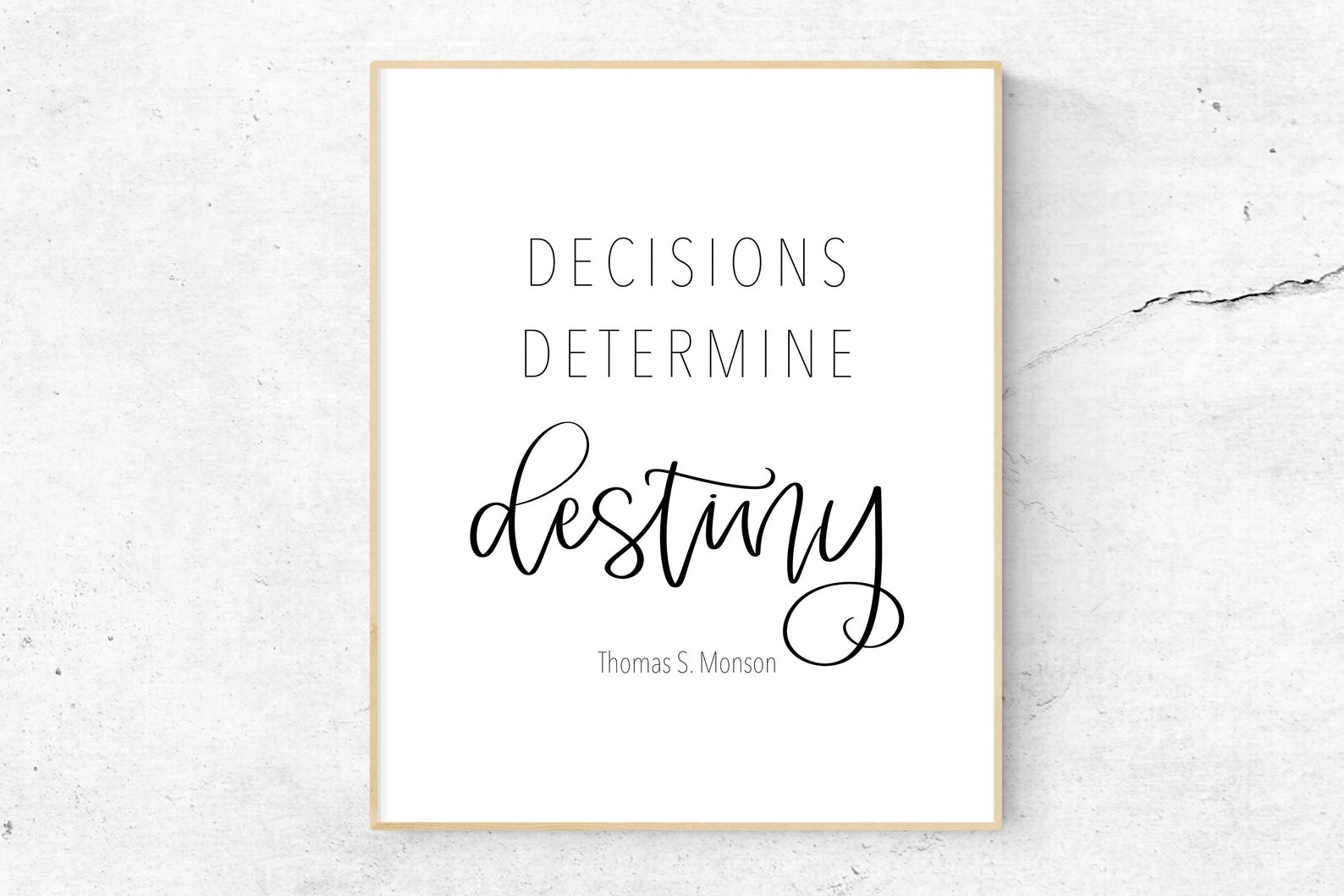 Decisions Determine Destiny Printable Wall Art Decisions - Etsy