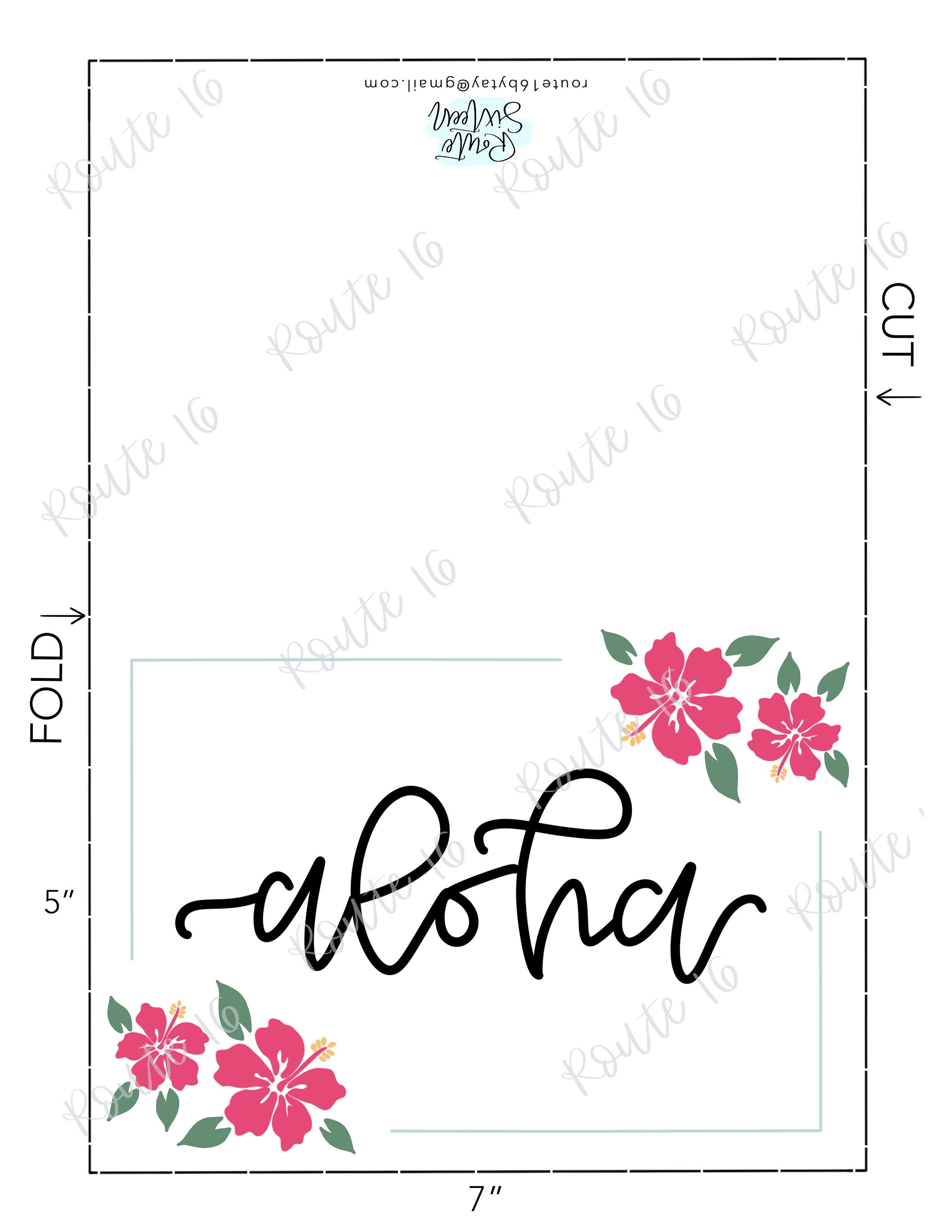 Printable Aloha Card, Instant Download Card, Digital Download Aloha ...