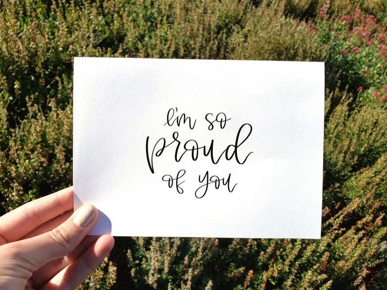 Printable Im So Proud Of You Card Congrats Card | Etsy