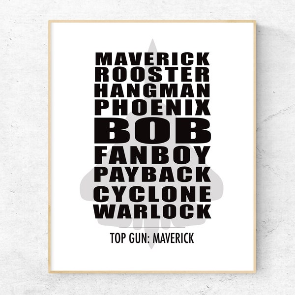 Maverick Call Signs - Etsy