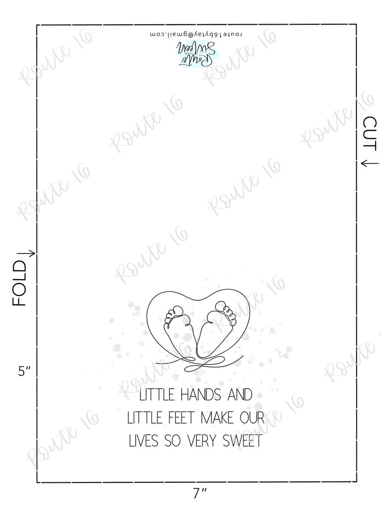 Printable Baby Shower Card, Baby Poem Card, New Mom Card, New Baby ...