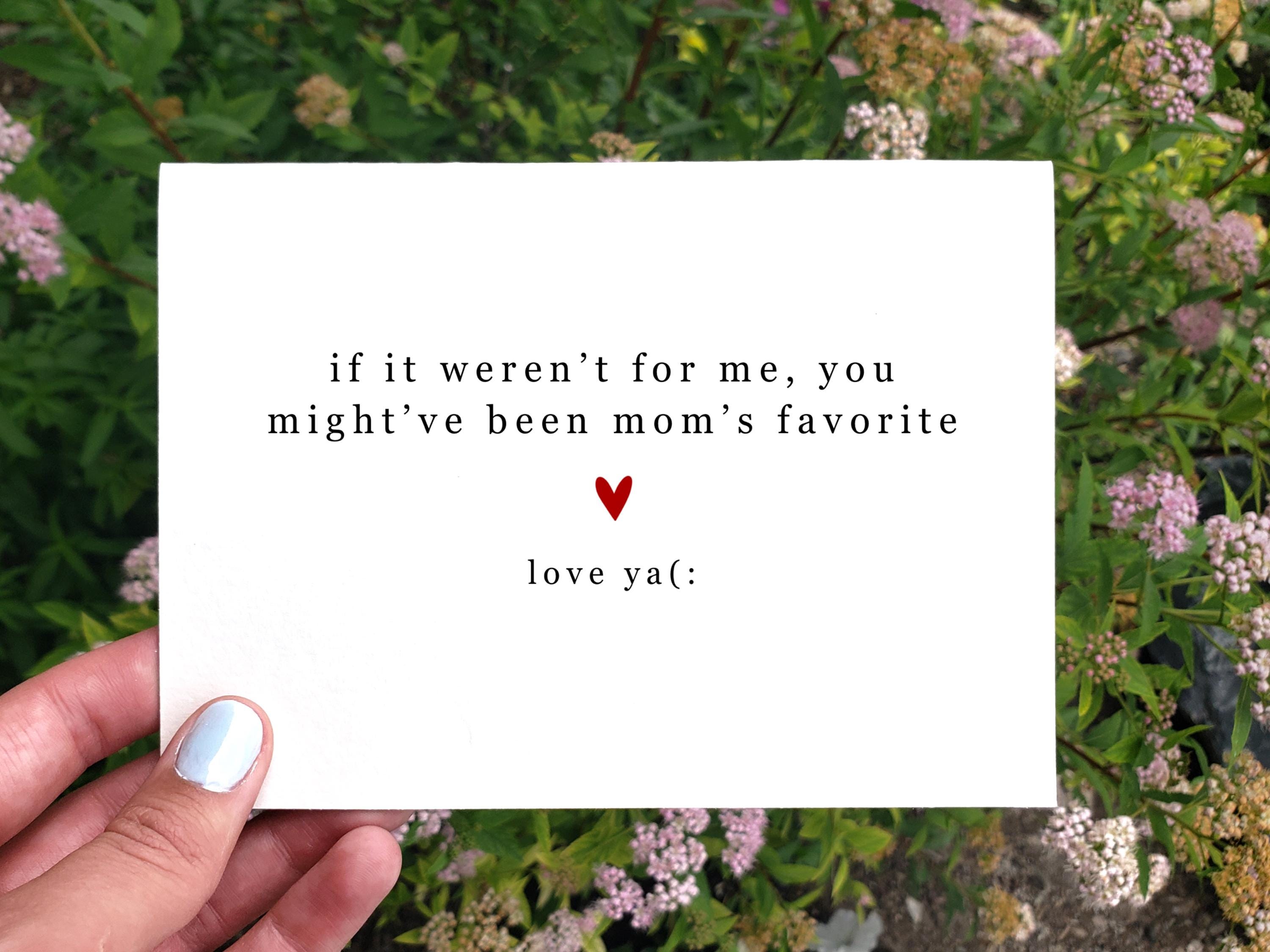 Printable Funny Greeting Card, Card for Brother, Funny Card for Sister ...