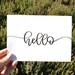 Printable Hello Card, Instant Download Card, Digital Download Hello ...