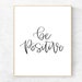 Be Positive Printable Wall Art, Be Positive Sign, Motivational ...