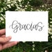 Printable Gracias Card, Gracias Card, Instant Download Thank You Card ...