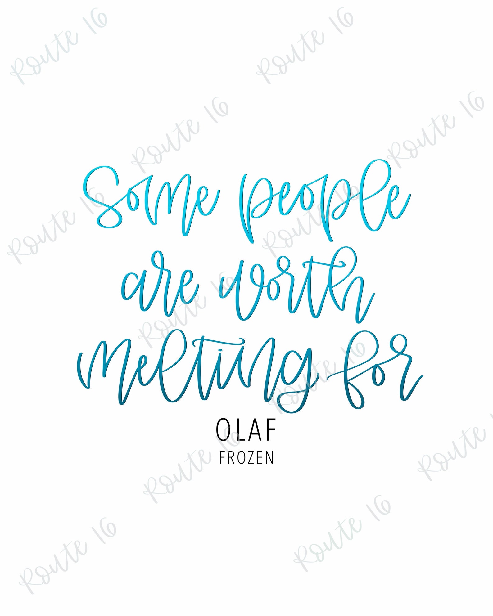 Some People Are Worth Melting for Quote Print Olaf Wall Art - Etsy