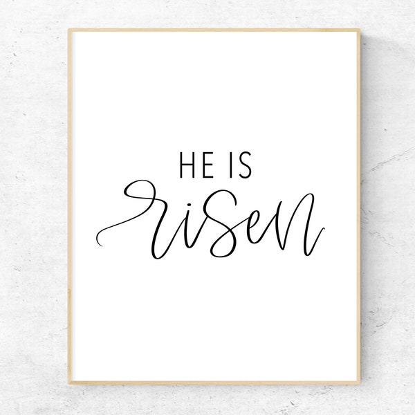 He is Risen Poster - Etsy