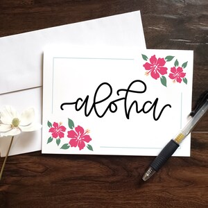 Printable Aloha Card, Instant Download Card, Digital Download Aloha ...