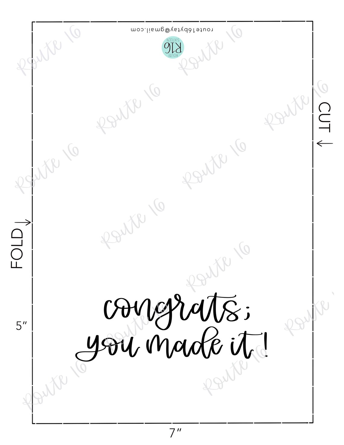 Congrats You Made It Card Printable Graduation Card New Job | Etsy