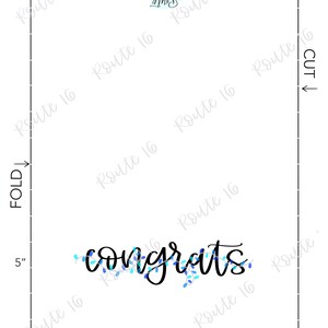 Printable Congrats Card, Digital Download Congrats Card, Baby Shower ...
