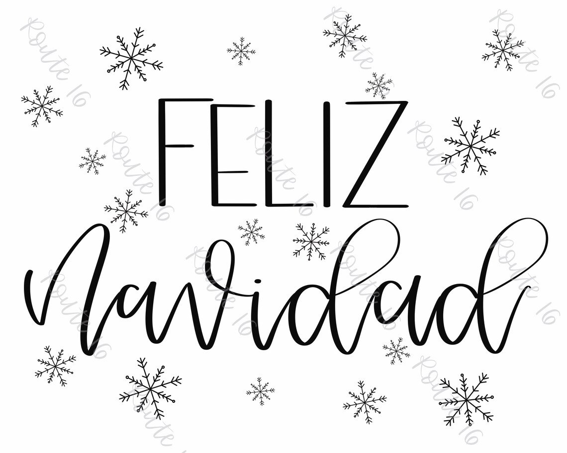Feliz Navidad Printable Wall Art, Christmas Decor, Feliz Navidad Wall ...