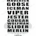 Top Gun Call Signs Printable, Top Gun Wall Art, Pete Mitchell, Top Gun ...