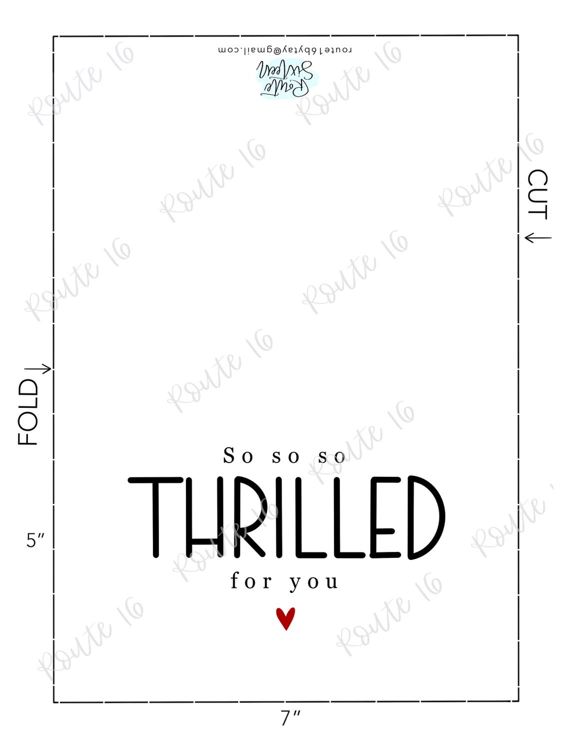 Printable so so so Thrilled for You Card, Congrats Card, Baby Shower ...