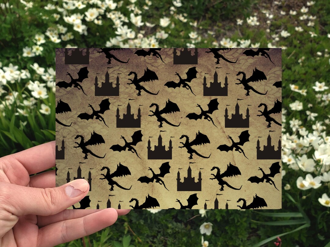 Printable Black Dragon Card, Book Lovers Card, Fourth Wing Card, How to ...