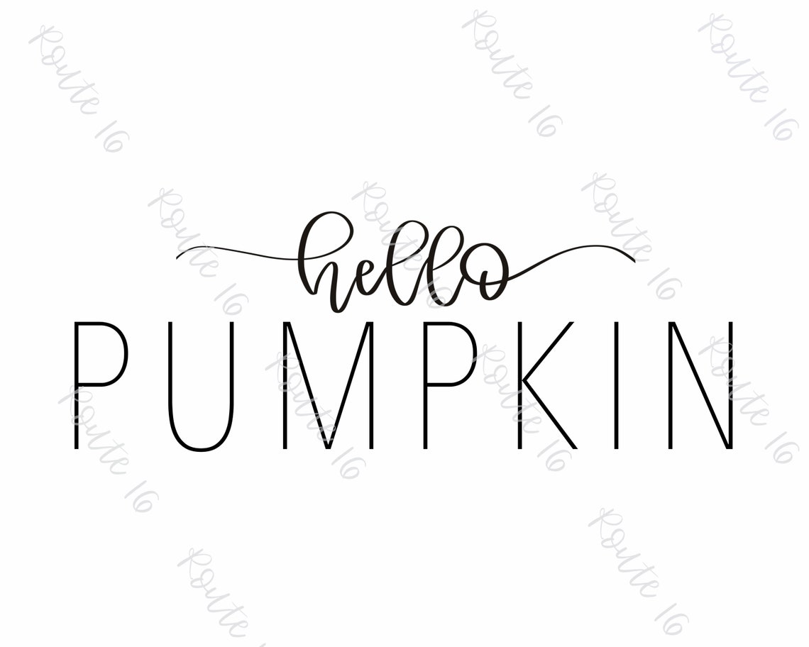 Hello Pumpkin Printable Wall Art, Fall Wall Decor, Fall Decor, Fall ...