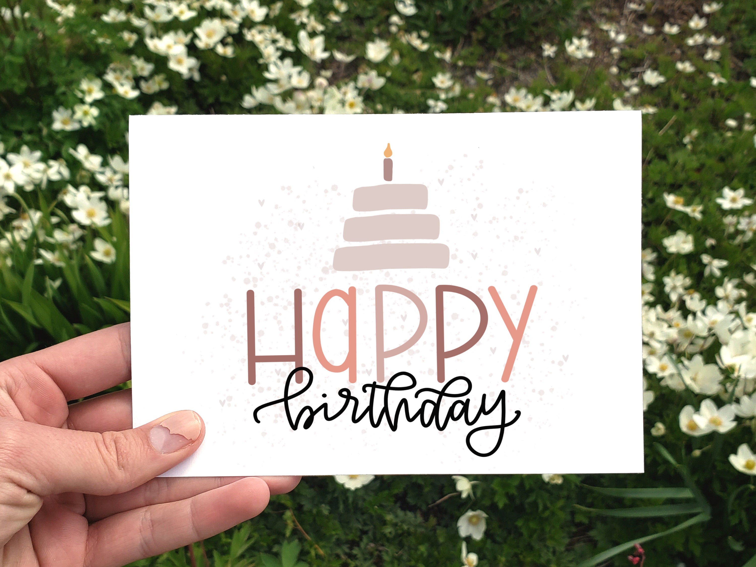 Boho Happy Birthday Card Cute Birthday Card for Him - Etsy