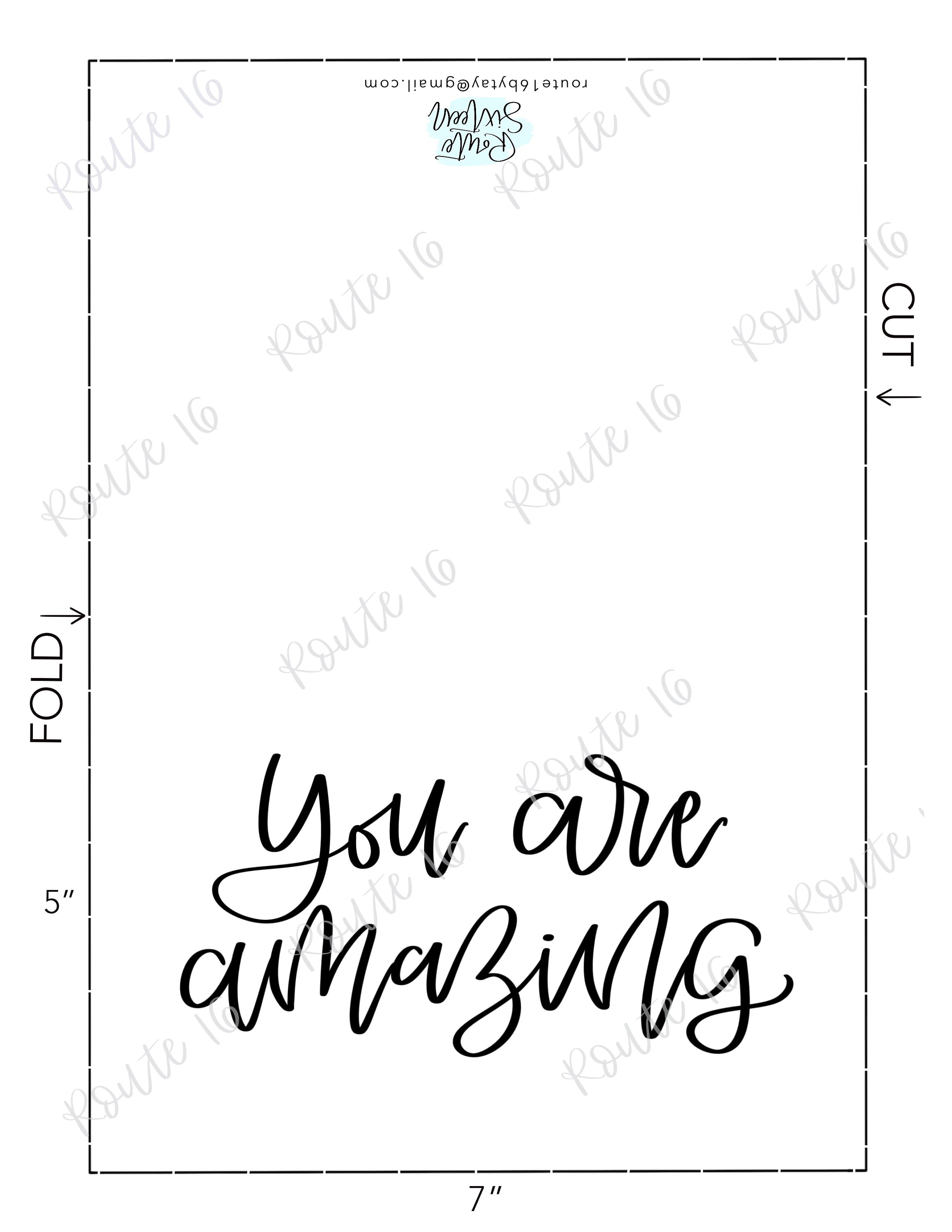 You Are Amazing Card, Encouragement Card, Proud of You Card, Printable ...