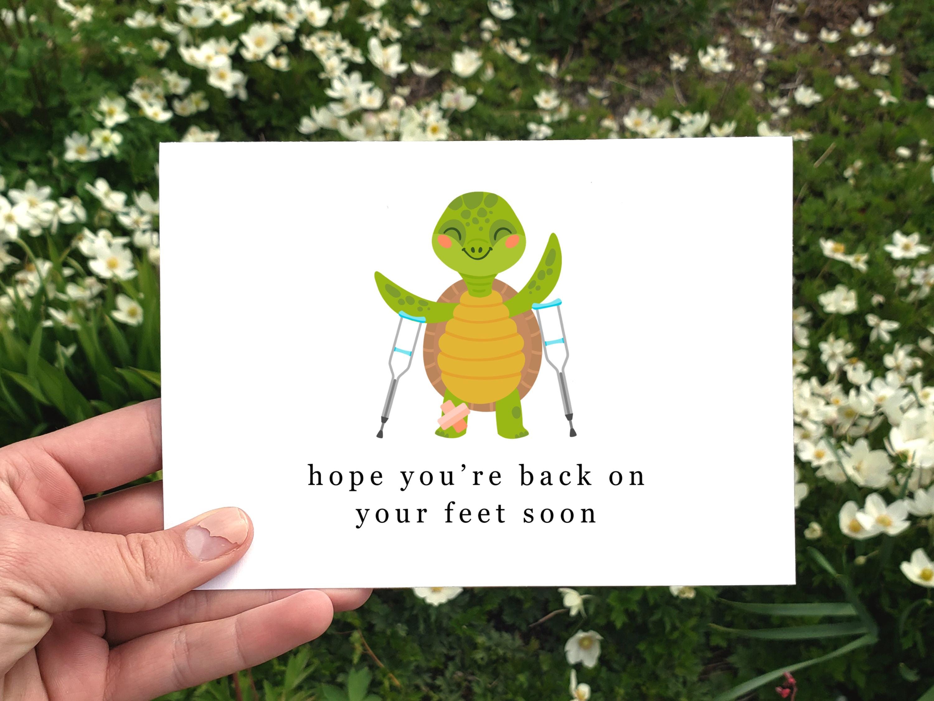Printable Get Well Soon Card, Funny Thinking of You Card, Encouragement ...