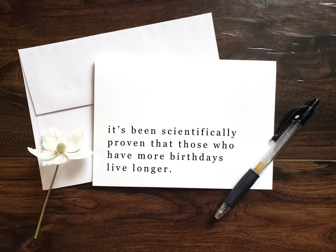 It's Been Scientifically Proven Funny Birthday Card, Printable Birthday ...