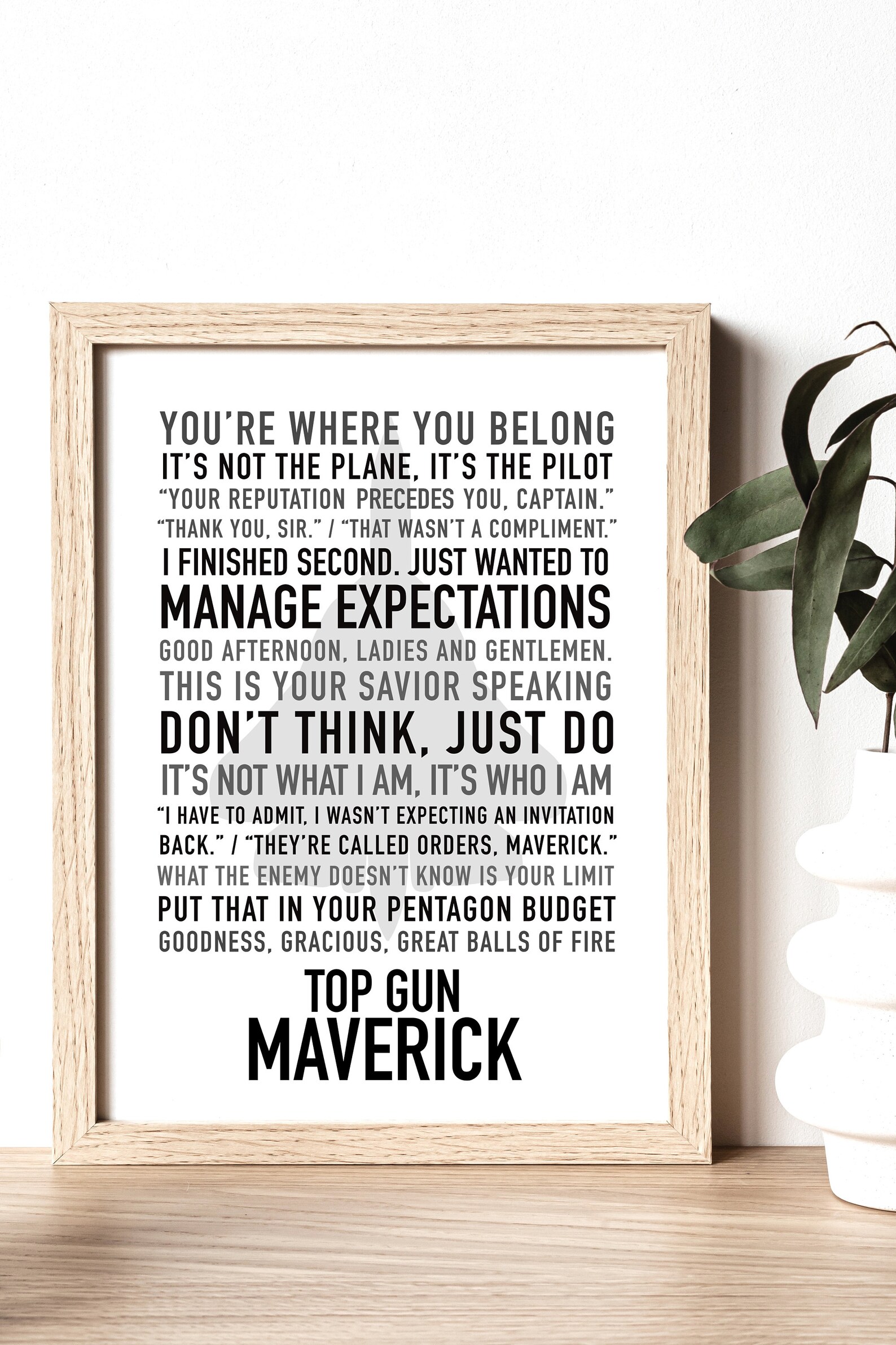 Top Gun Maverick Printable Quotes, Top Gun Wall Art, Pete Mitchell, Top ...