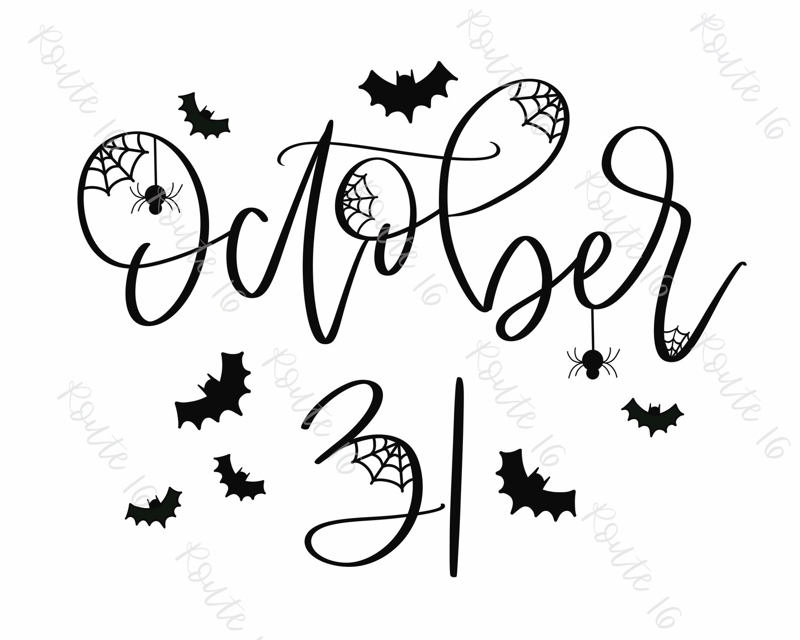 October 31 Printable Wall Art, October 31 Sign, Halloween Decor ...