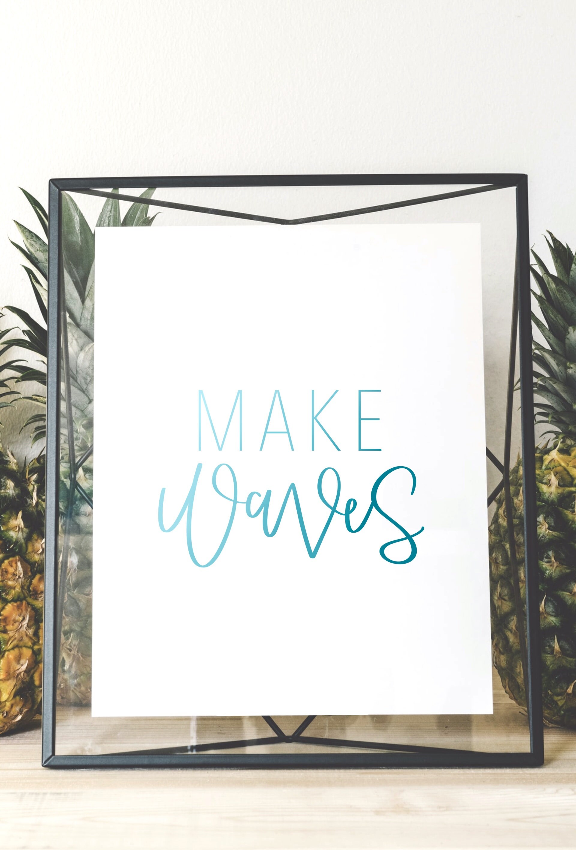 Make Waves Printable Wall Art Ocean Decor Beach Decor - Etsy