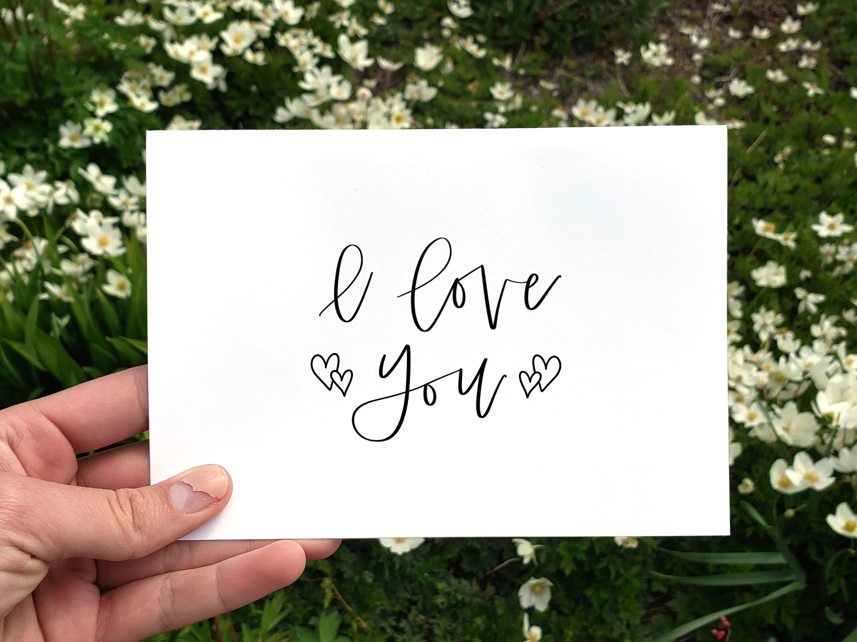 I Love You Card, Instant Download Card, Printable Love Card, Digital ...