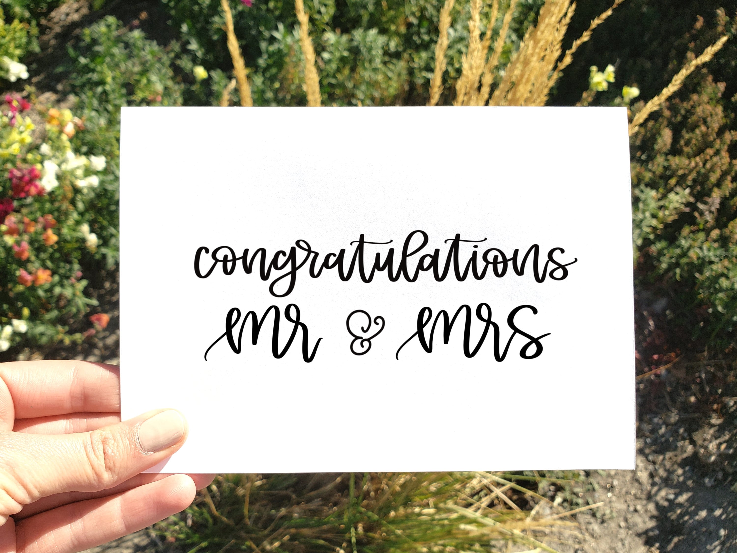 Printable Congratulations Card Congratulations Mr and Mrs | Etsy