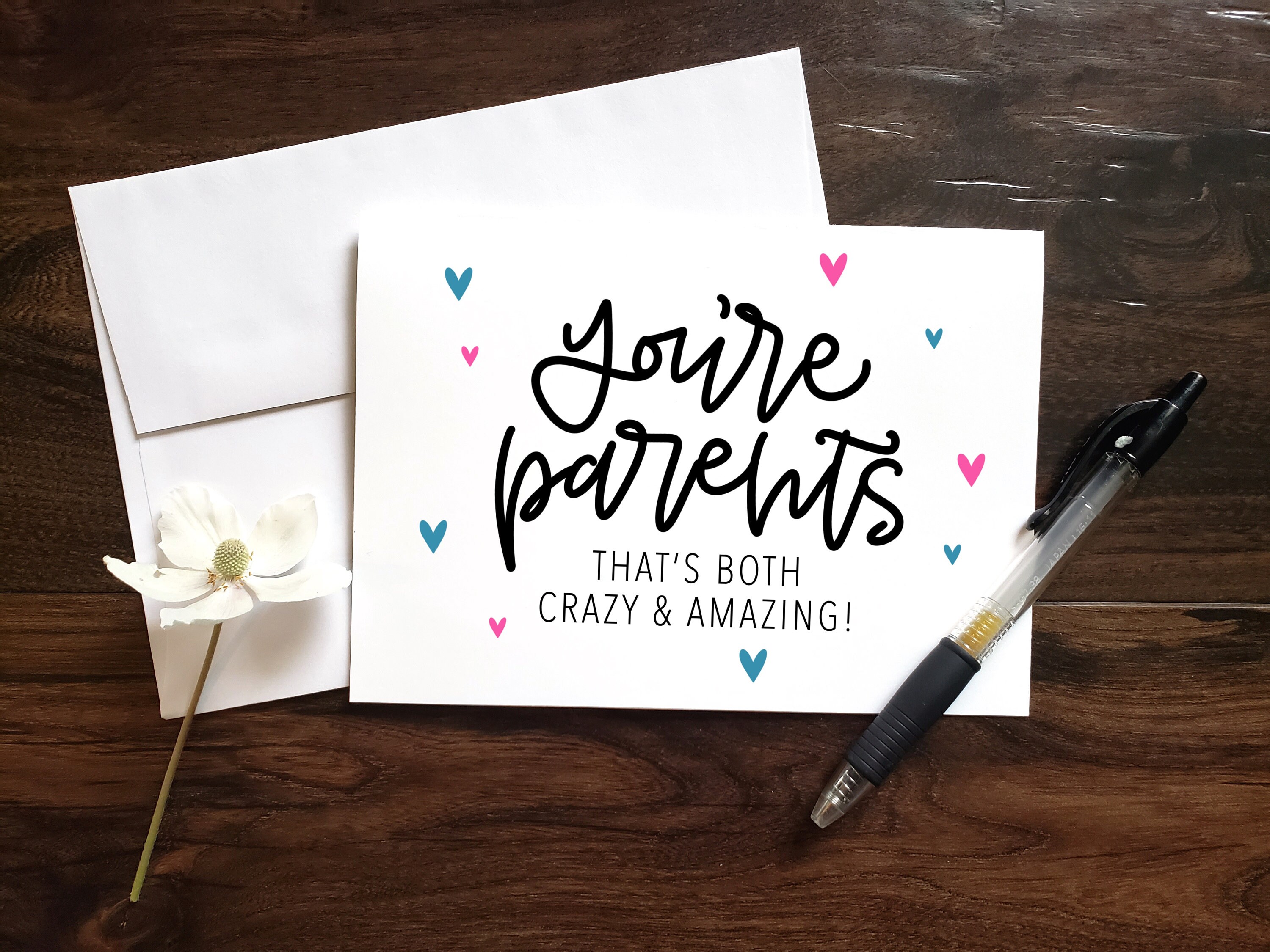 Printable You're Parents Card Minimalist Baby Shower - Etsy