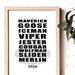 Top Gun Call Signs Printable, Top Gun Wall Art, Pete Mitchell, Top Gun ...