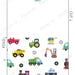 Printable Cars and Trucks Card, Boys Birthday Card, Construction Thank ...