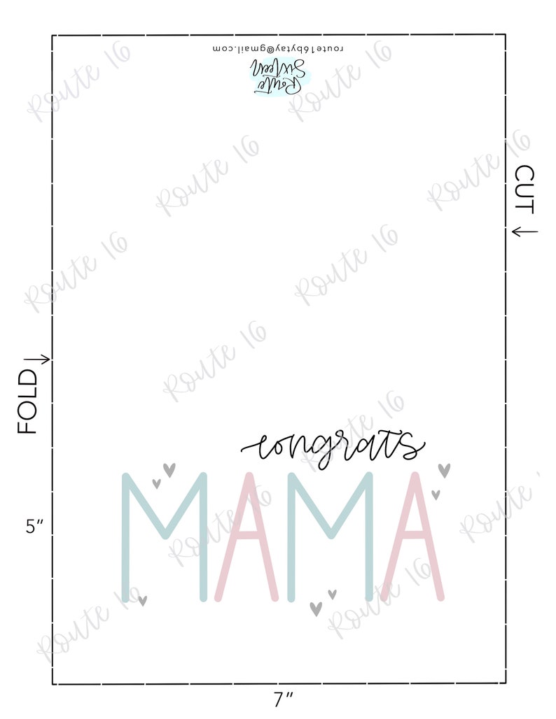 Printable Congrats Mama Card, Minimalist Baby Shower Card, New Mom Card ...