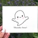 Printable Halloween Thank You Card, Cute Ghost Card, Thanks Boo Card ...