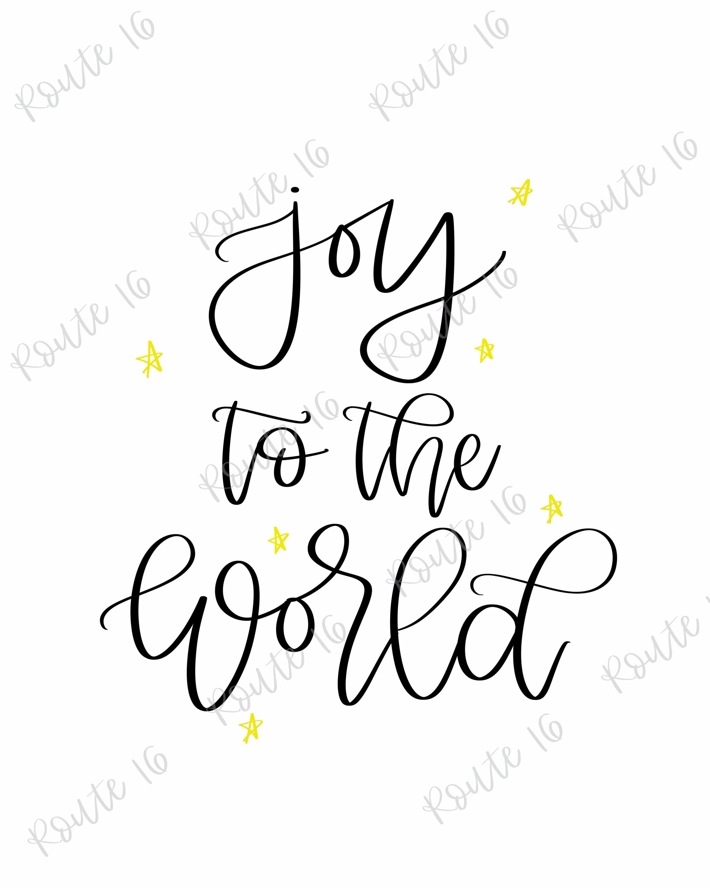 Joy to the World Printable Wall Art, Christmas Decor, Joy to the World ...