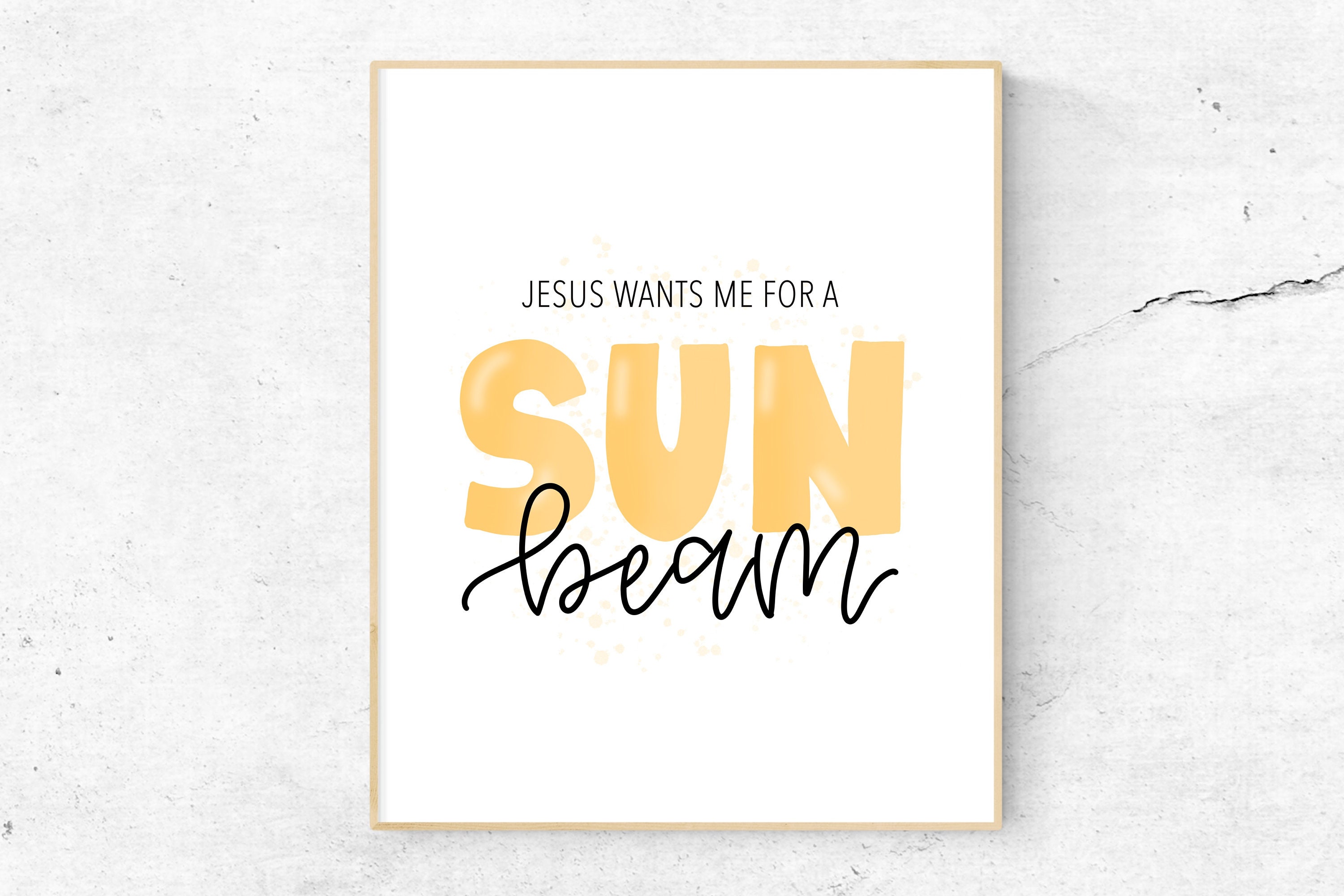Jesus Wants Me for A Sunbeam Printable Wall Art, LDS Primary Quote ...