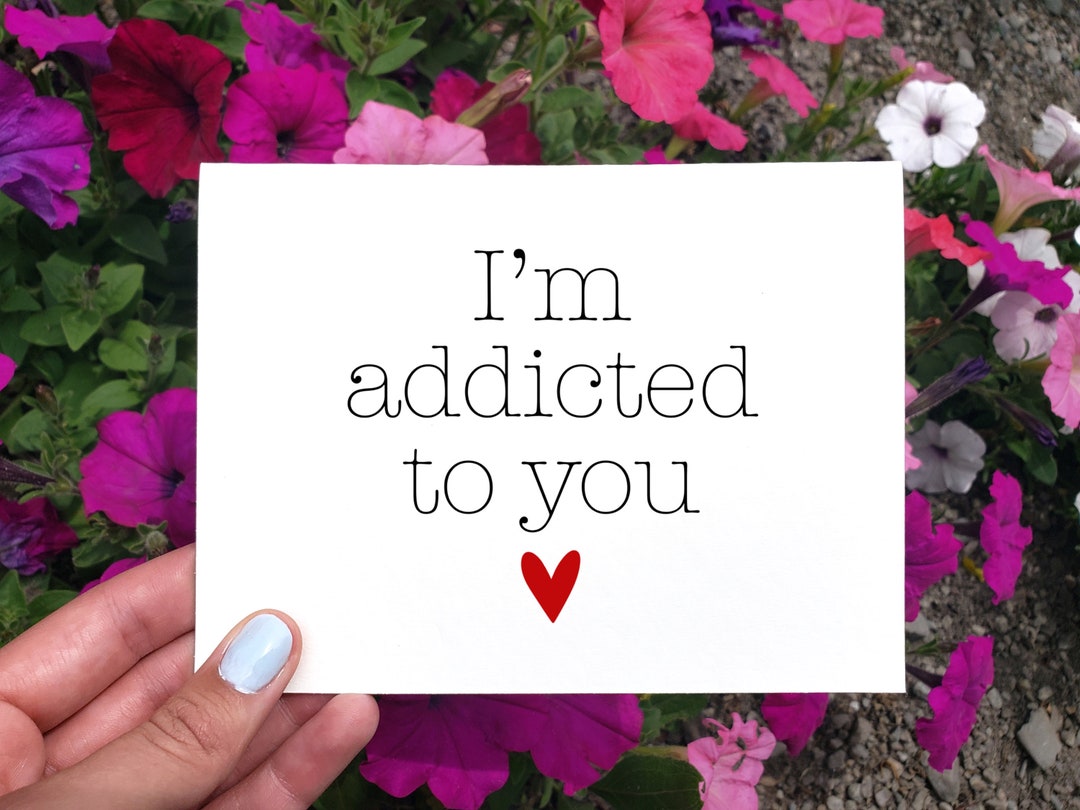 I'm Addicted to You Card, Printable I Love You Card, Funny Anniversary ...