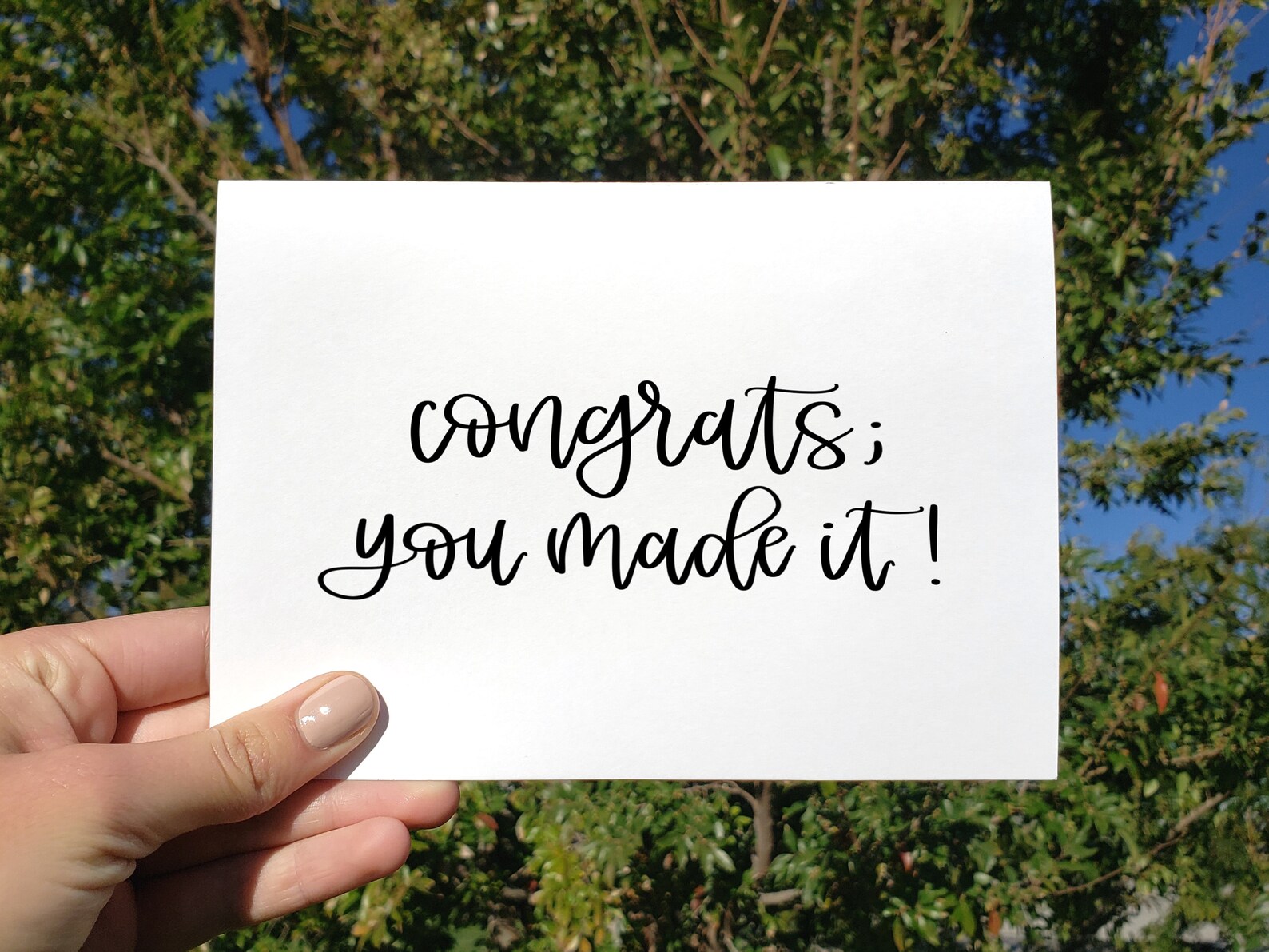 Congrats You Made It Card Printable Graduation Card New Job | Etsy