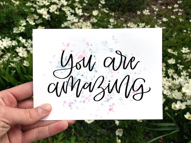 Printable You Are Amazing Card Thinking of You Card Congrats - Etsy