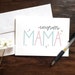 Printable Congrats Mama Card, Minimalist Baby Shower Card, New Mom Card ...